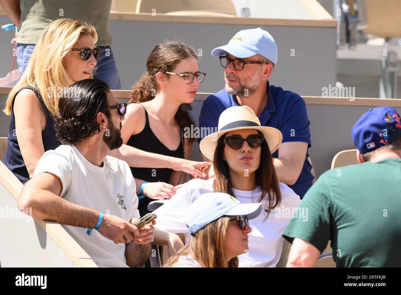 Paris, France. 03rd June, 2023. Sofia Essaidi and her husband Adrien ...