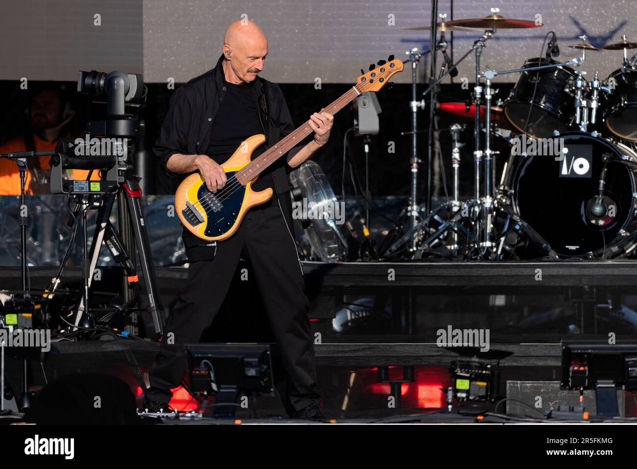 Bergen, Norway. 02nd June, 2023. Bass player Tony Levin performs live ...