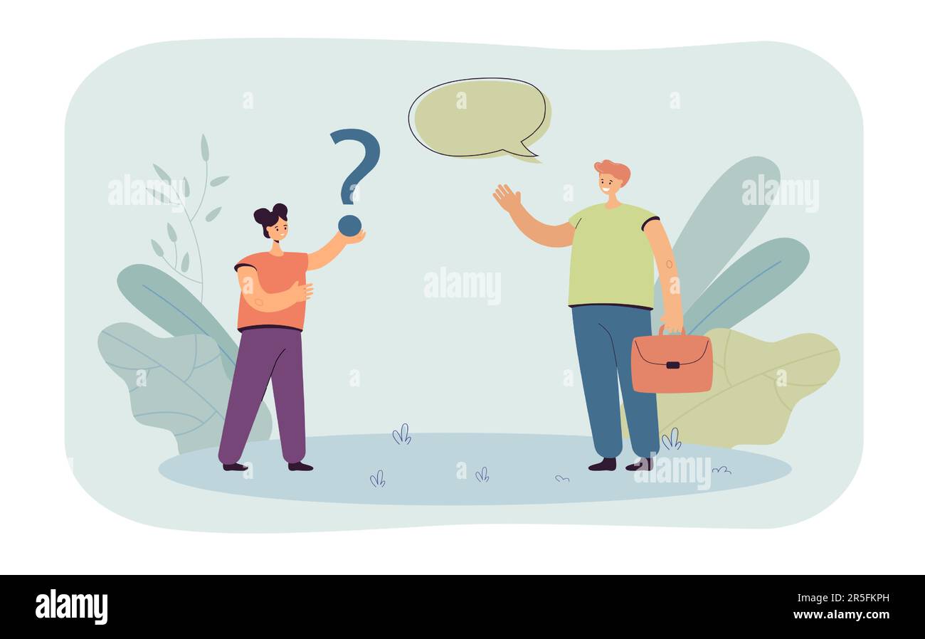 Cartoon daughter asking father about job Stock Vector Image & Art - Alamy