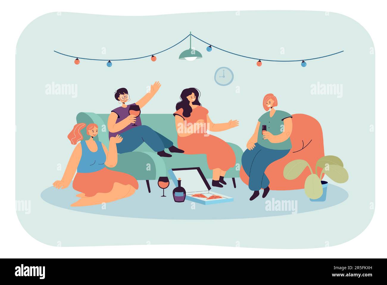 Cartoon friends hi-res stock photography and images - Alamy