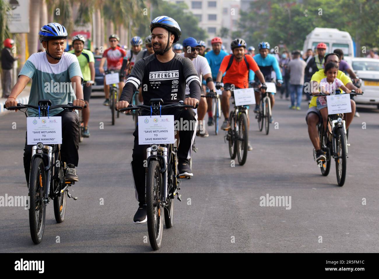 Kolkata, India. 03rd June, 2023. Cyclists participated in a cycling ...