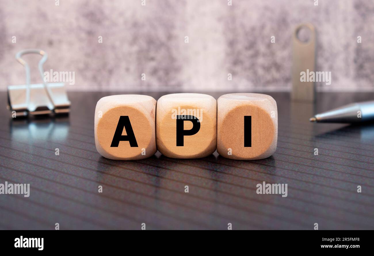 Api Wooden Blocks Word On Grey Background Api Application Programming Interface Information
