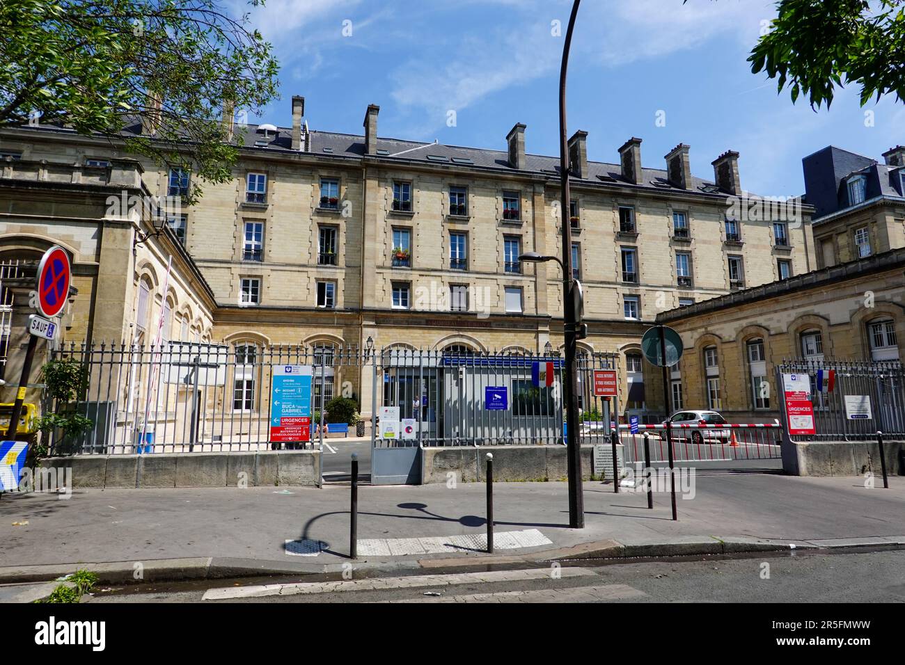 Main entrance, Hôpital Tenon, Tenon Hospital, Paris hospital, 20th ...