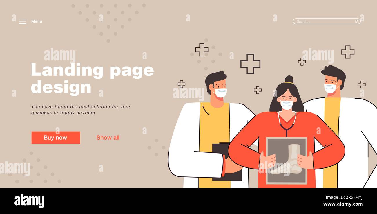 Group of cartoon doctors in masks Stock Vector Image & Art - Alamy