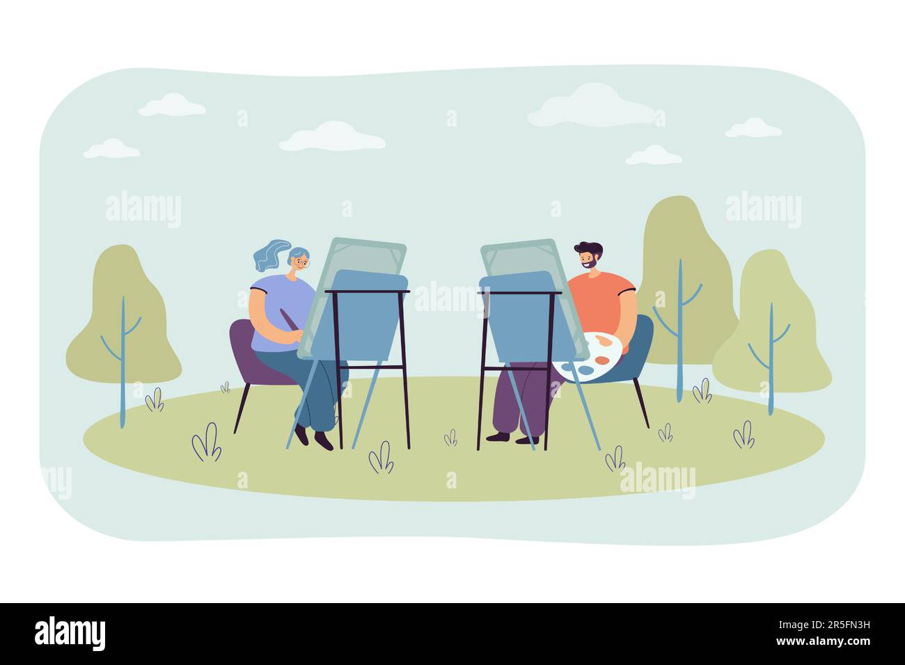 Male art students Cut Out Stock Images & Pictures - Alamy