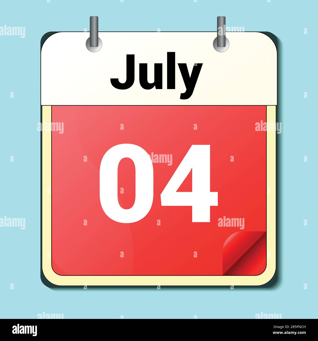 day on the calendar, vector image format, June 04 Stock Vector Image ...