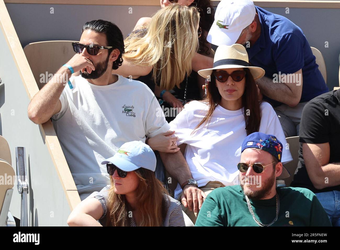 Paris, France. 03rd June, 2023. Adrien Galli, Sofia Essaidi in the ...