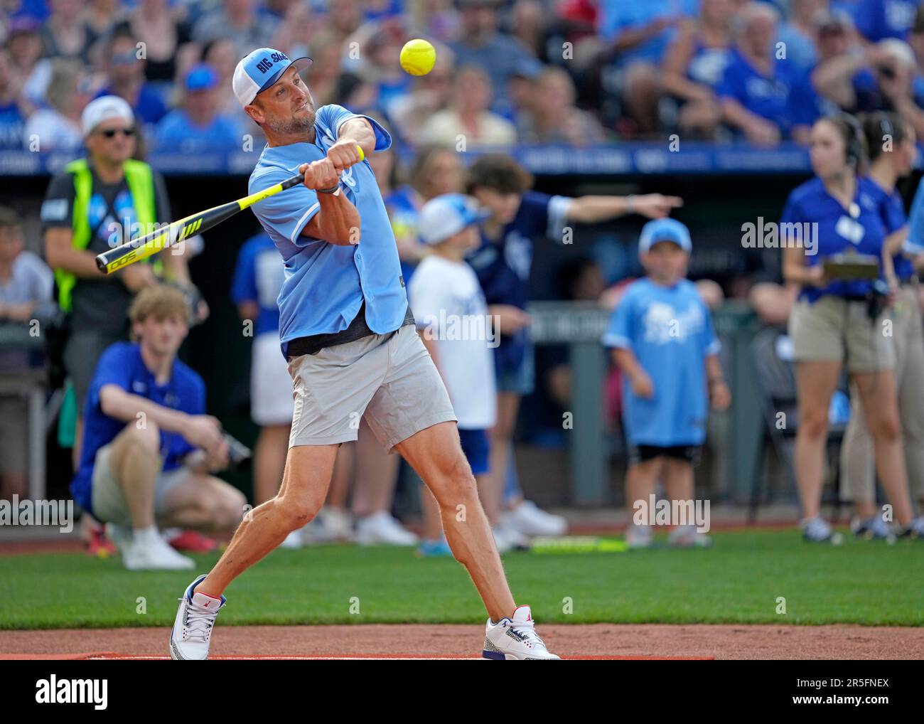 JUN 02, 2023: The Chief's Dustin Colquitt take a big swing in the big ...