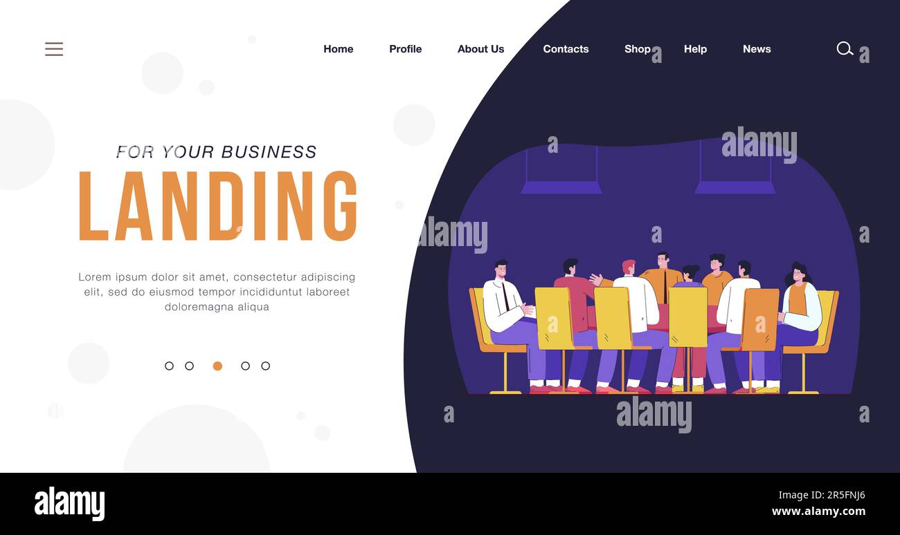 Business people or politicians sitting around table in boardroom Stock ...