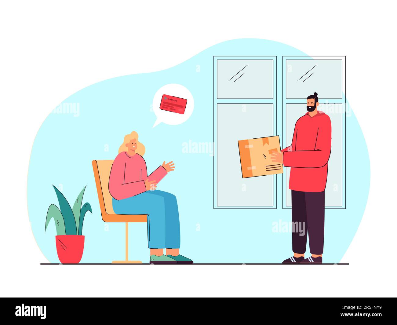 Hand paying order credit card Stock Vector Images - Alamy