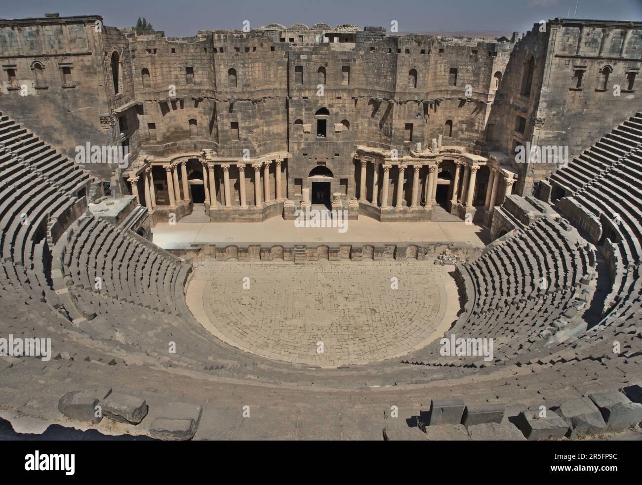 The Roman theatre at Bosra, Syria Stock Photo - Alamy