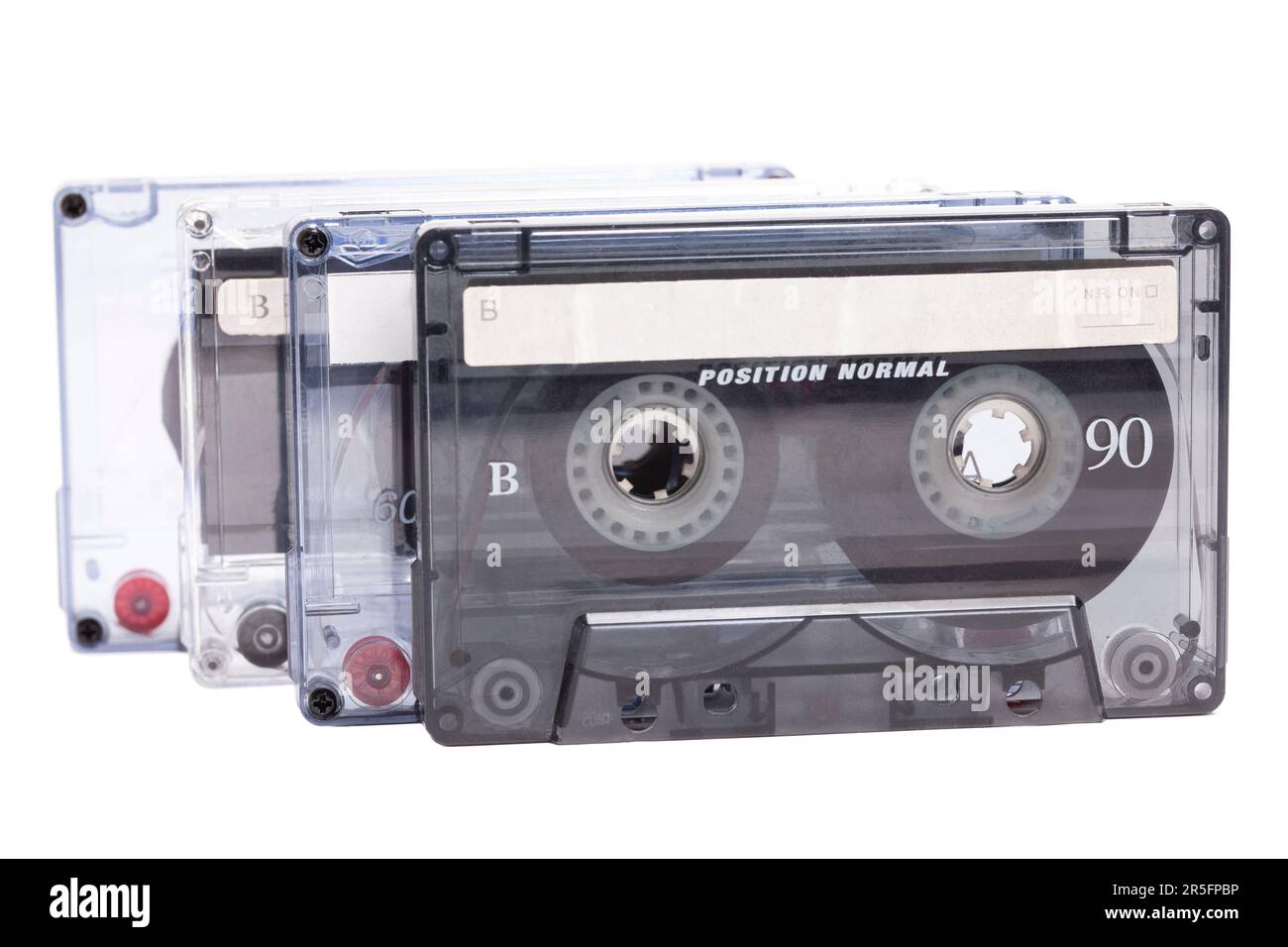 Audio cassettes tape isolated on white background Stock Photo - Alamy