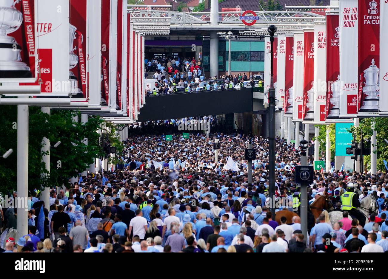 Fa cup final 2023 wembley way hi-res stock photography and images - Alamy