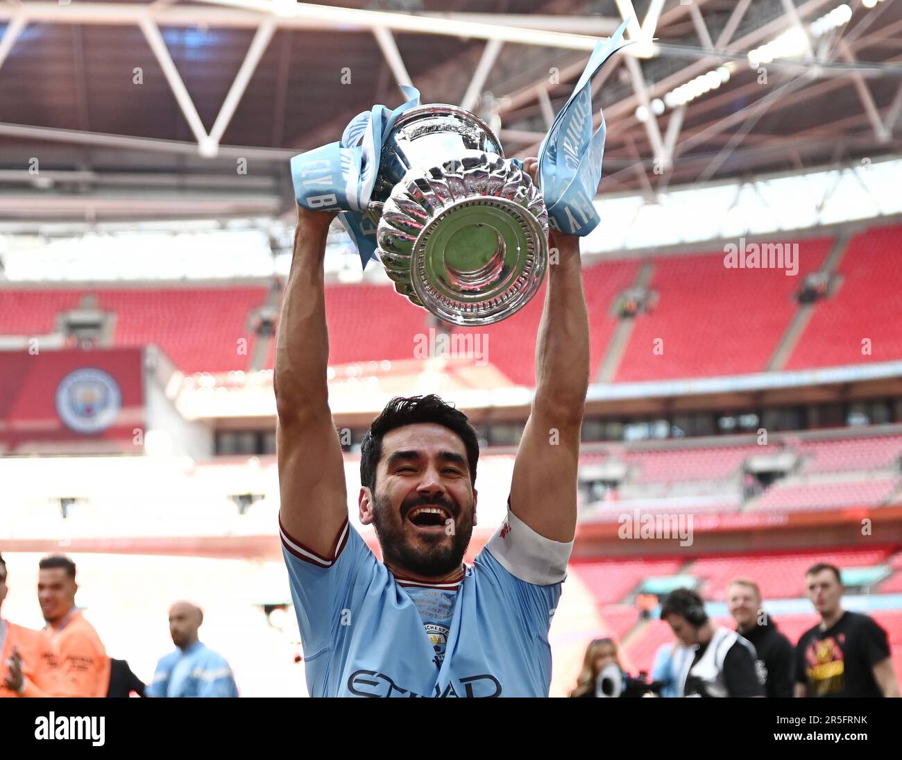 Gundogan manchester city trophy hi-res stock photography and images - Alamy