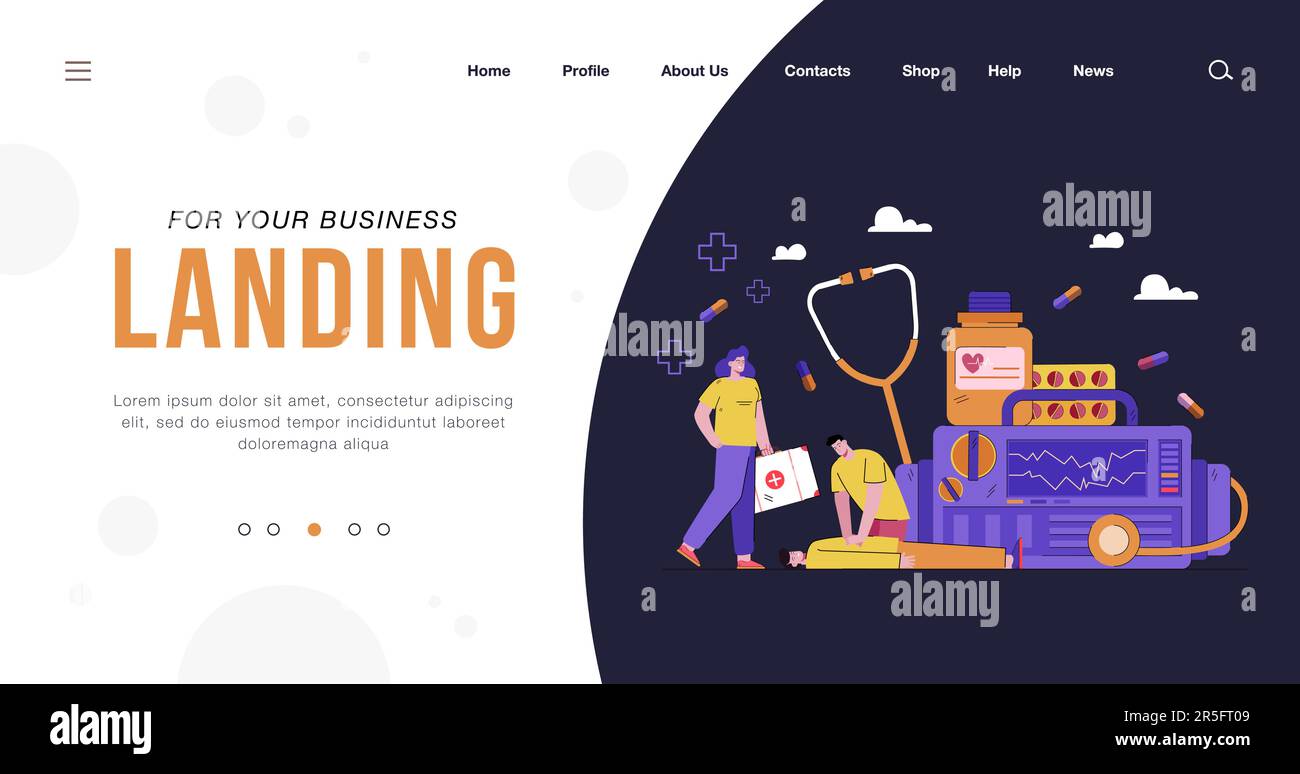 Cpr first aid cardiopulmonary Stock Vector Images - Alamy