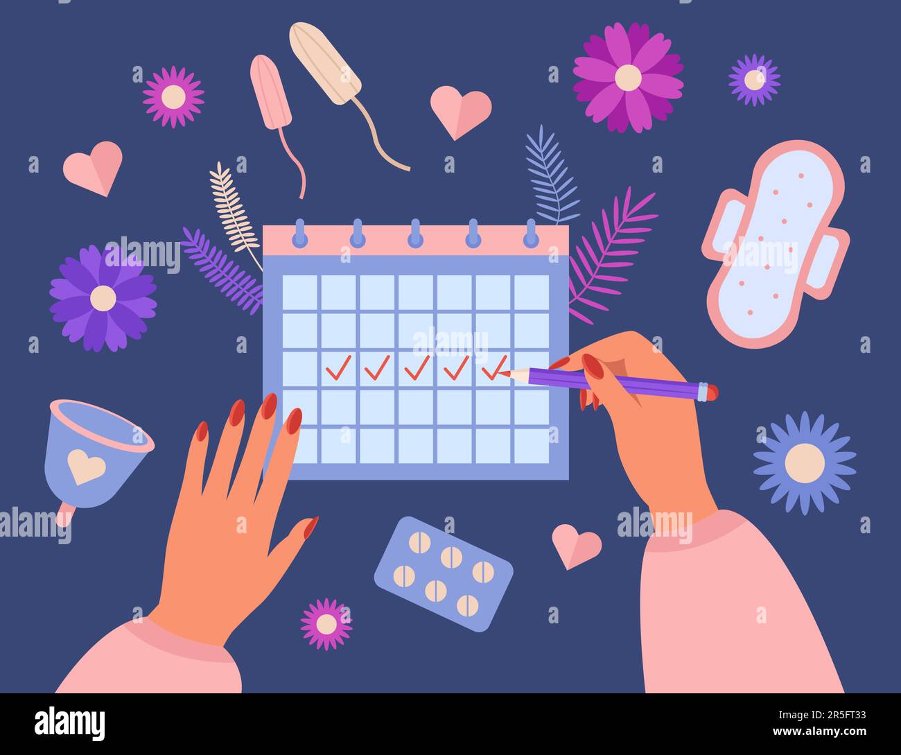 Period pain cartoon hi-res stock photography and images - Alamy