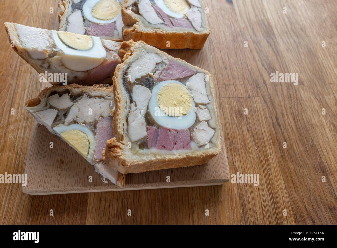 A delectable portion of Chicken Ham and Egg Pie showcasing the ...