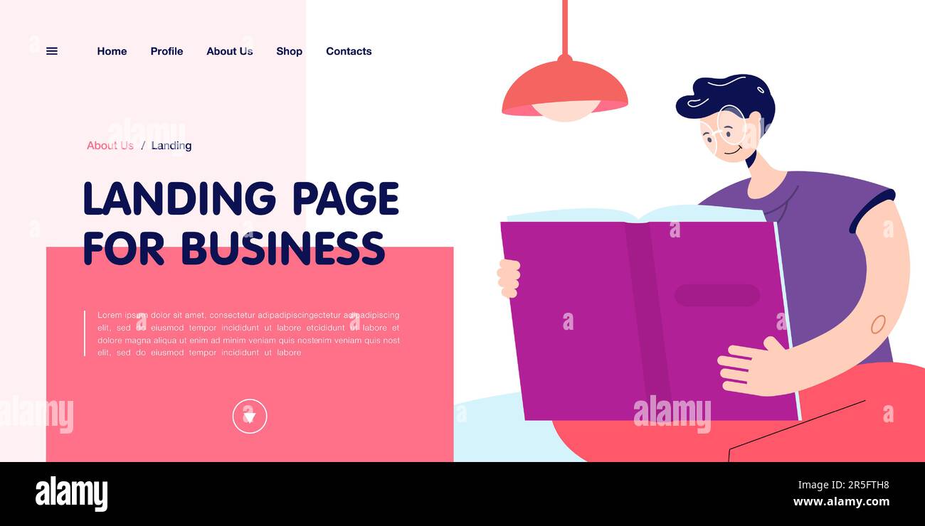 Man giant book illustration hi-res stock photography and images - Alamy