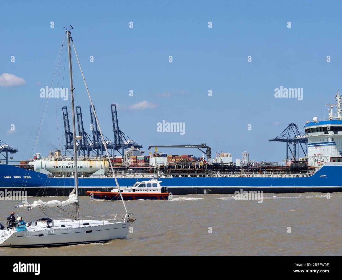 Harwich, Essex - 3 June 2023 :The Kattegat oil and chemical tanker ship ...