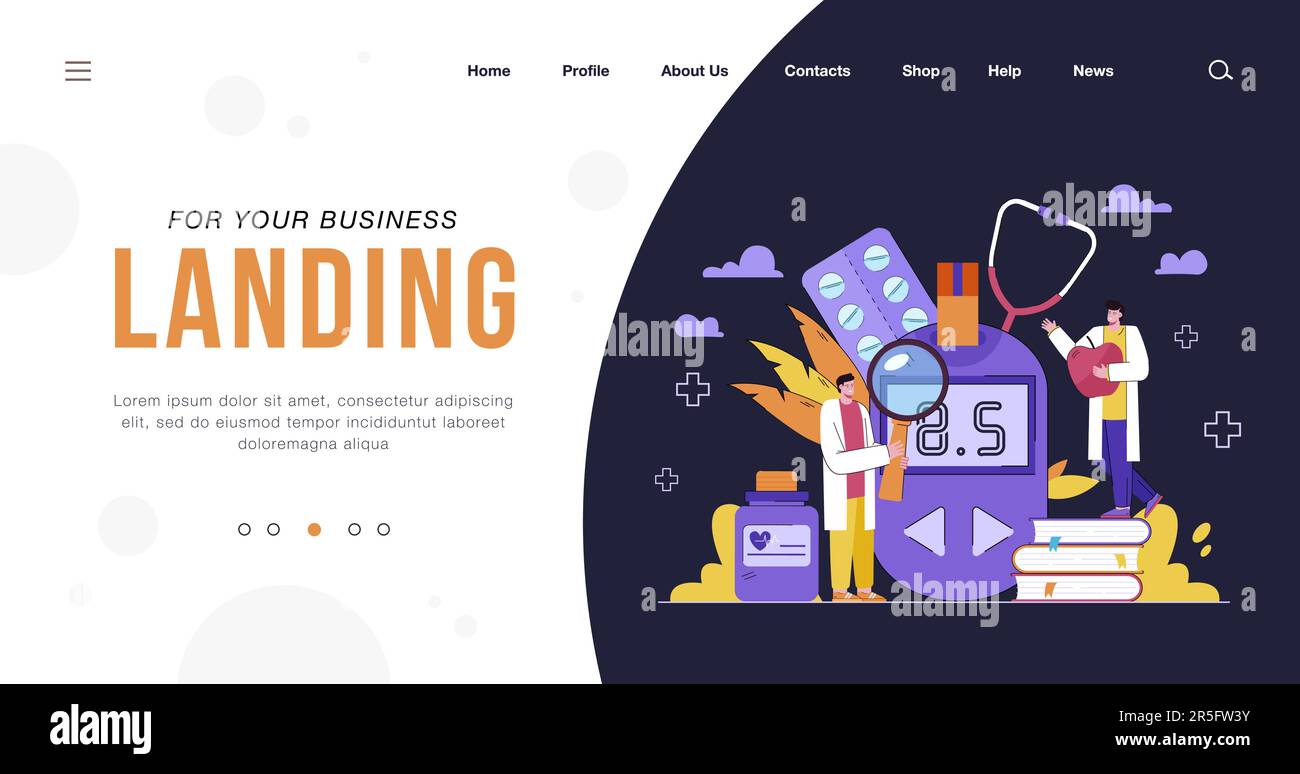 Tiny doctors checking blood glucose level Stock Vector Image & Art - Alamy