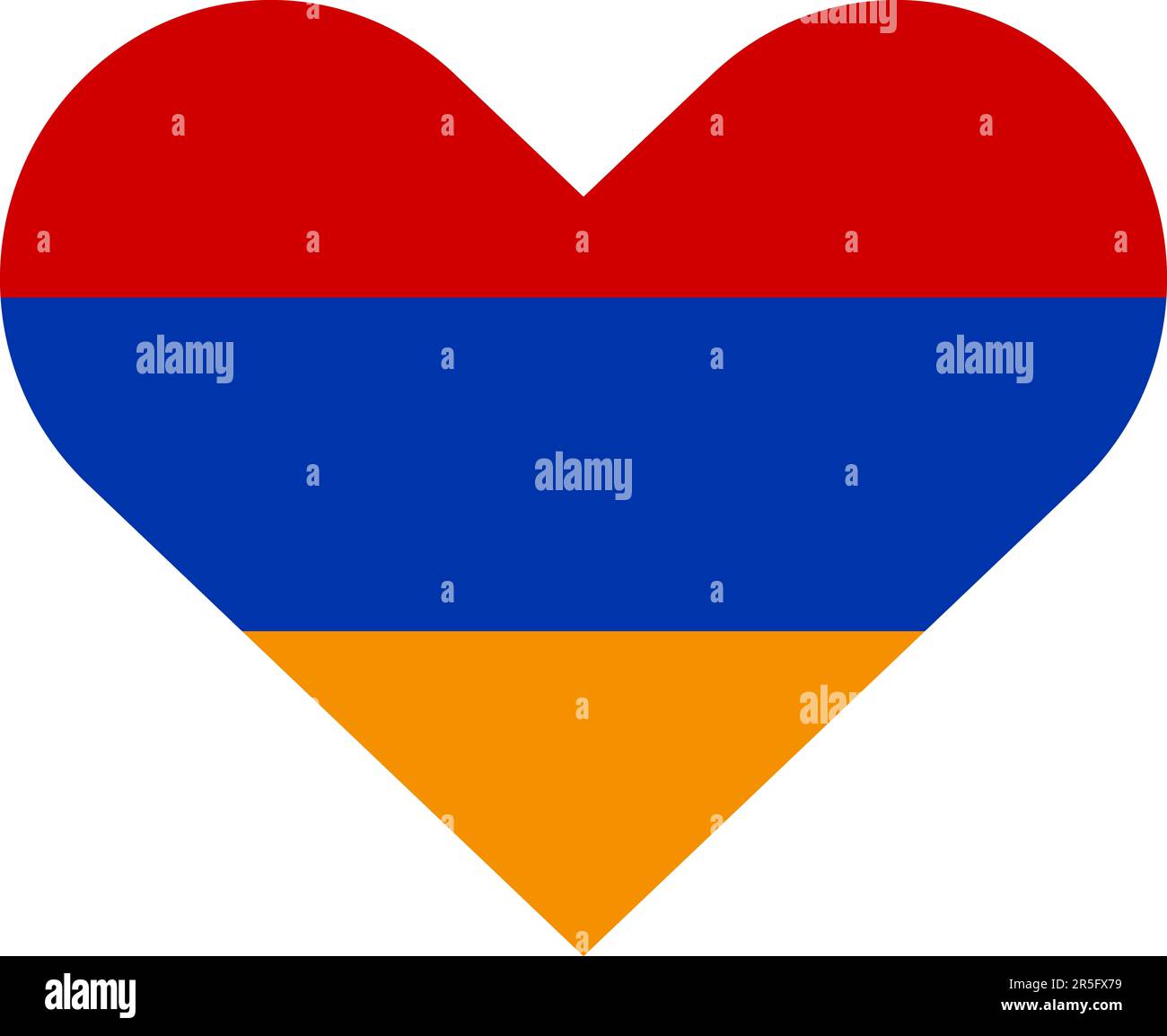 The flag of Armenia in Heart Shape Stock Photo - Alamy