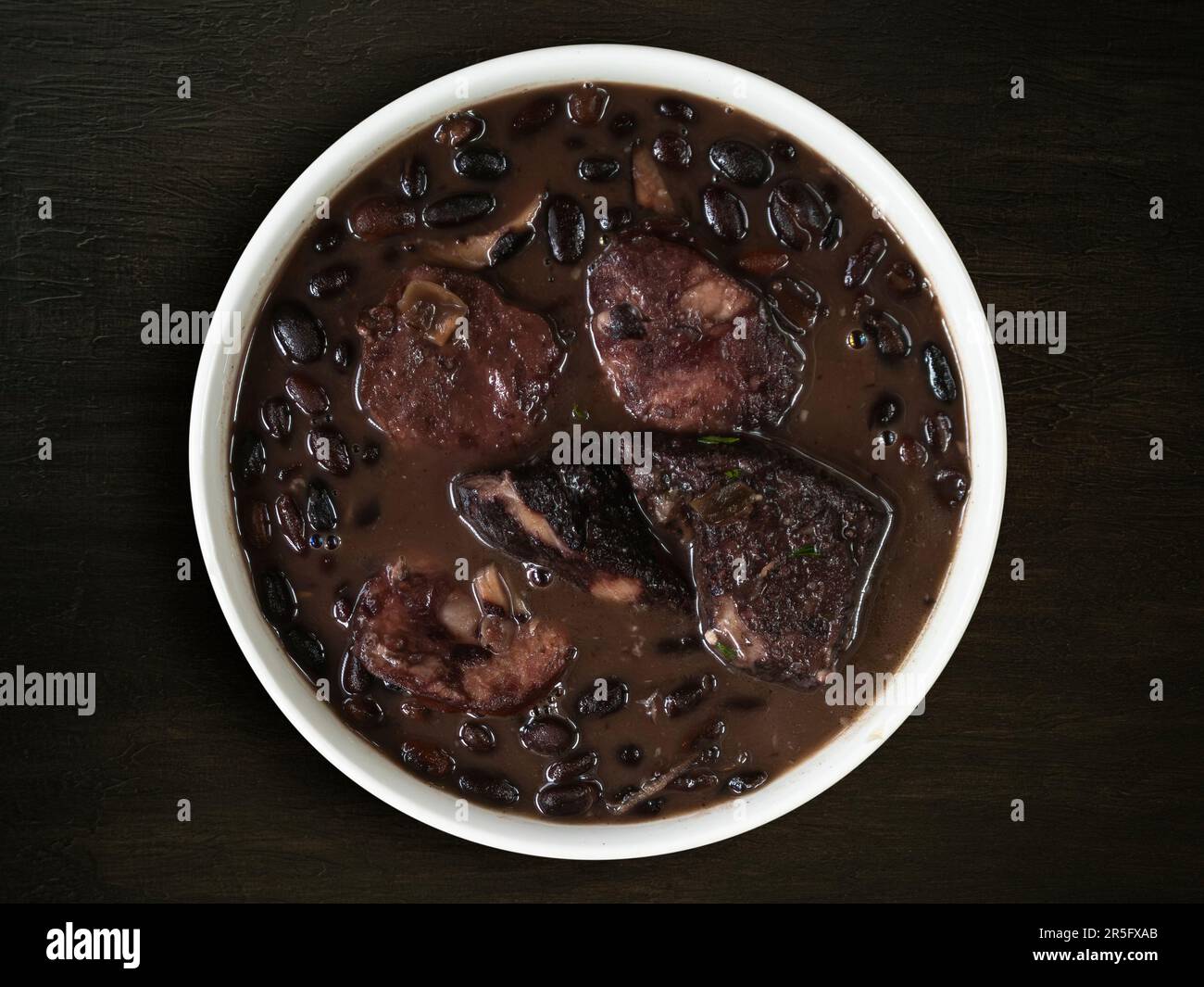 Detail of Feijoada typical Brazilian food. Traditional Brazilian food ...