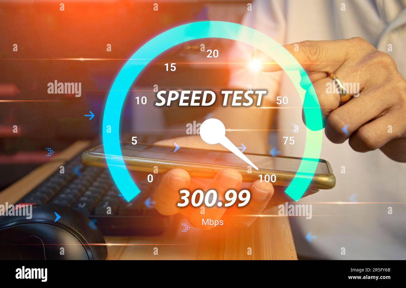 Connection speedtest hi-res stock photography and images - Alamy
