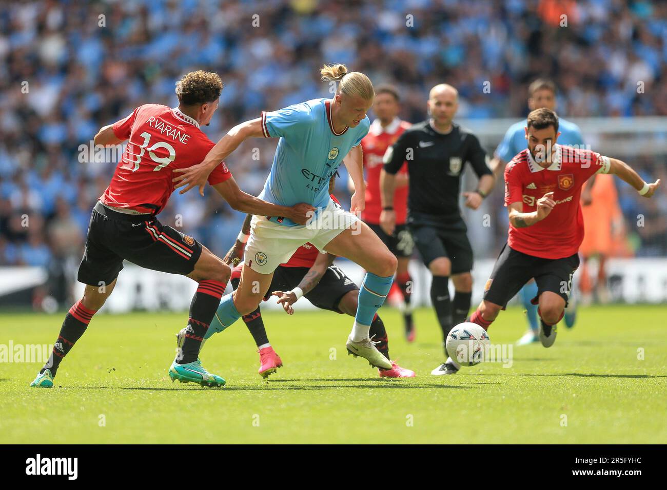 London, UK. 03rd June, 2023. Erling Haaland of Manchester City and ...