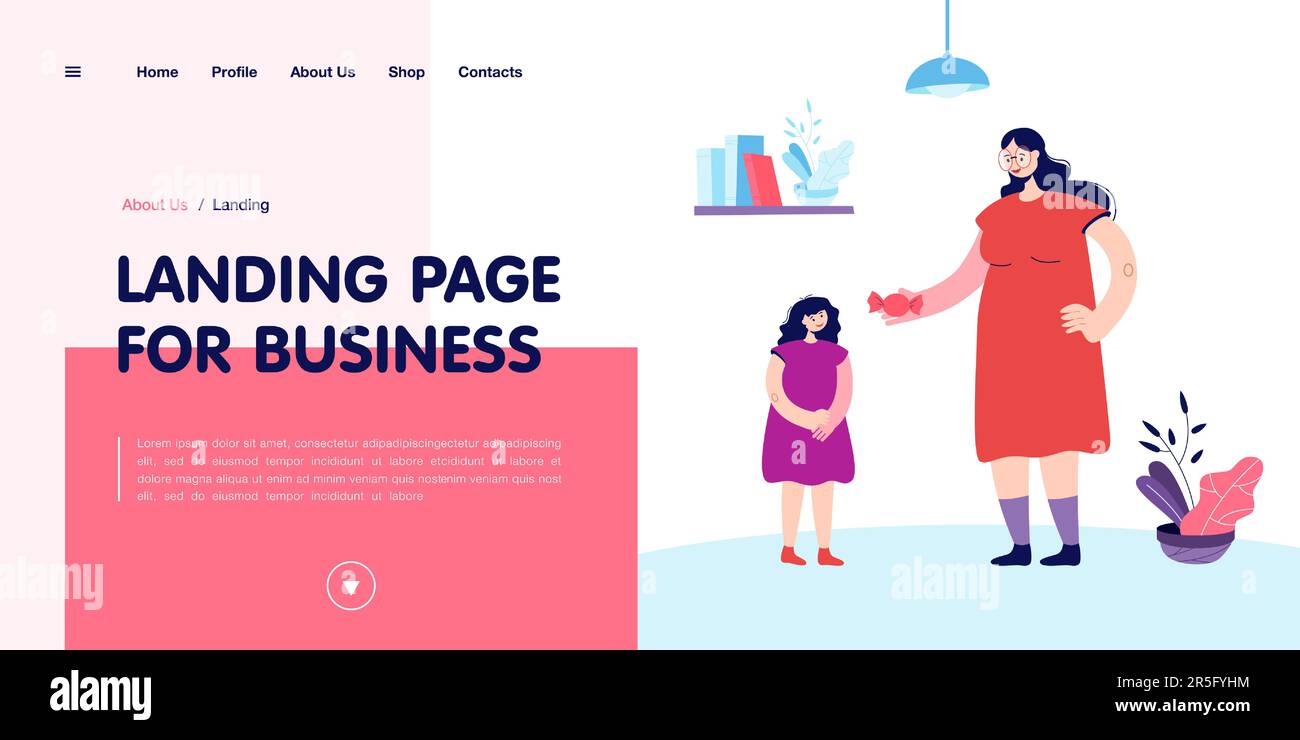 Grandmother mother giving candy to daughter Stock Vector Image & Art ...