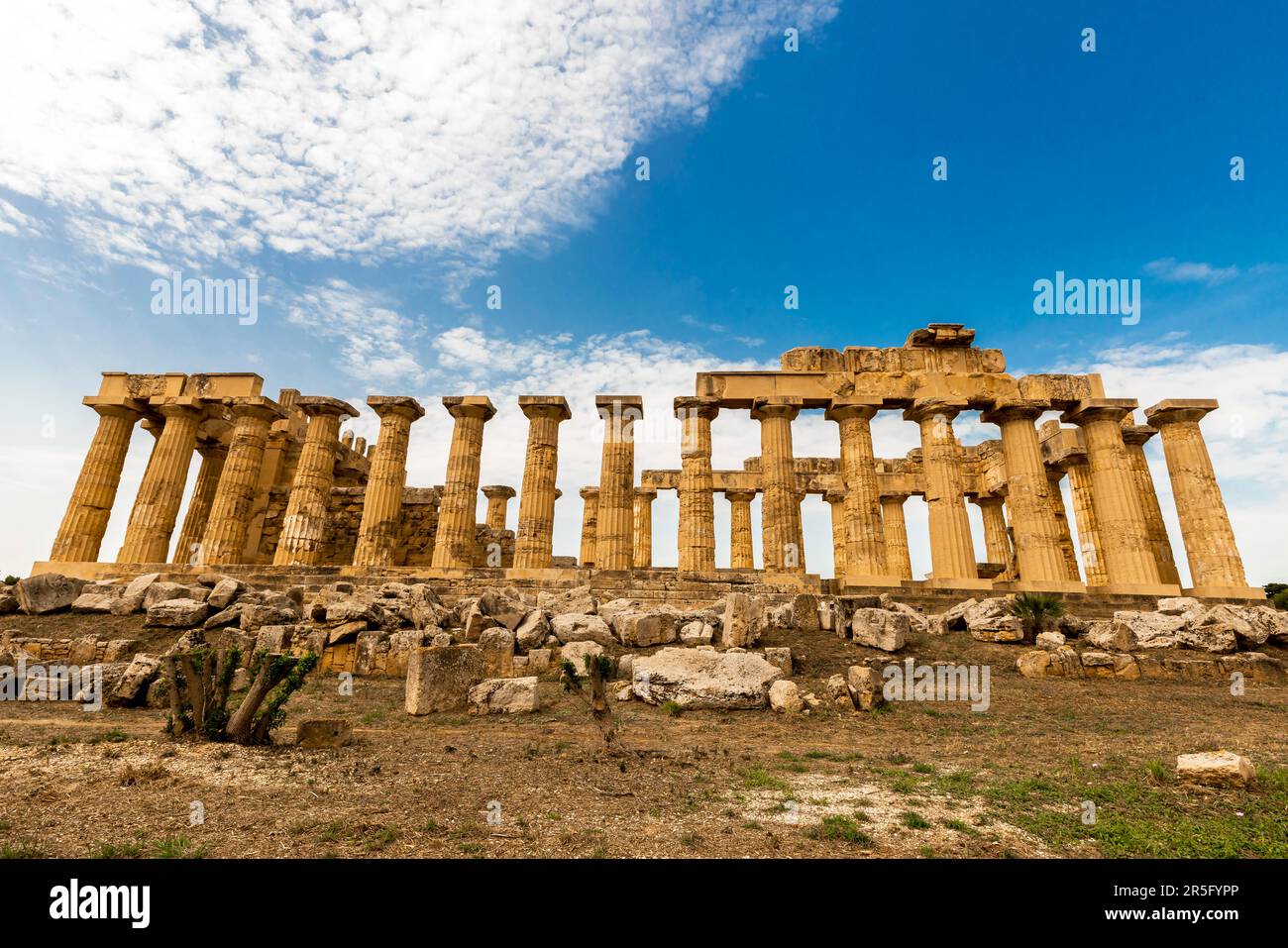 The Temple of Hera at Selinunte (Temple E on the East Hill), ancient ...