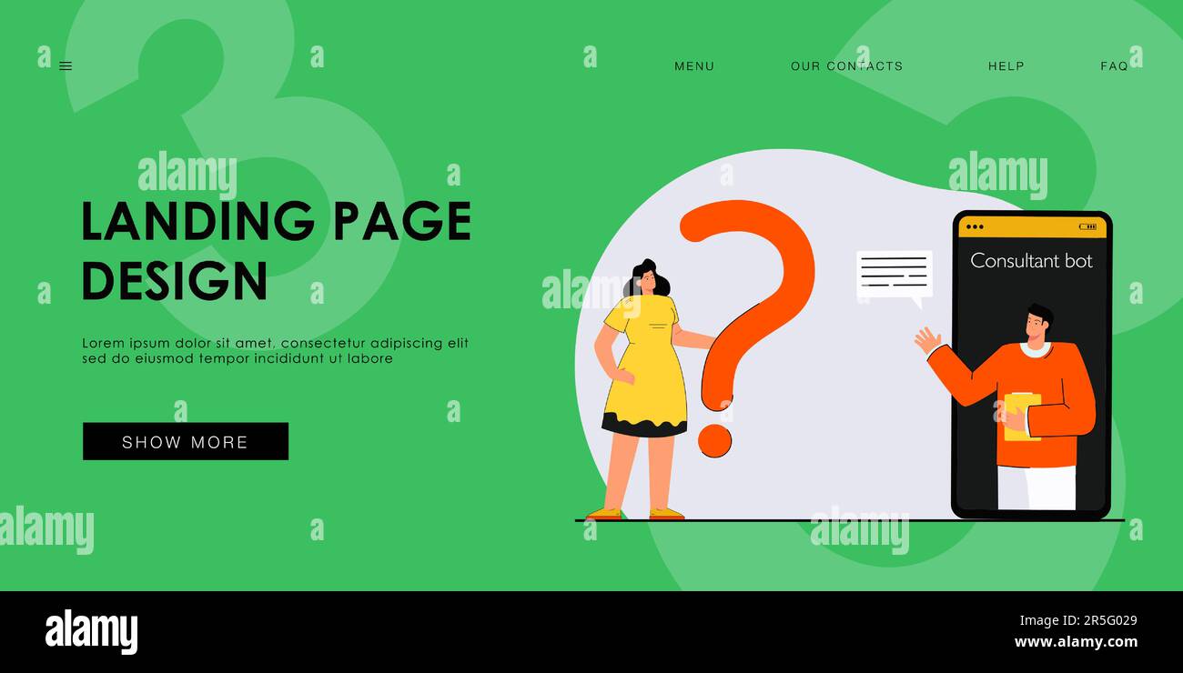 Virtual assistant man on mobile screen flat vector illustration Stock ...