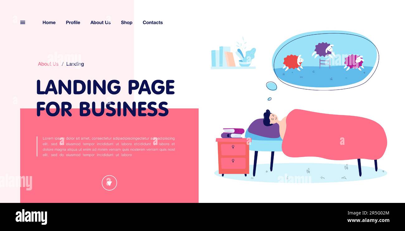 Sleepy sheep cartoon character Stock Vector Images - Alamy