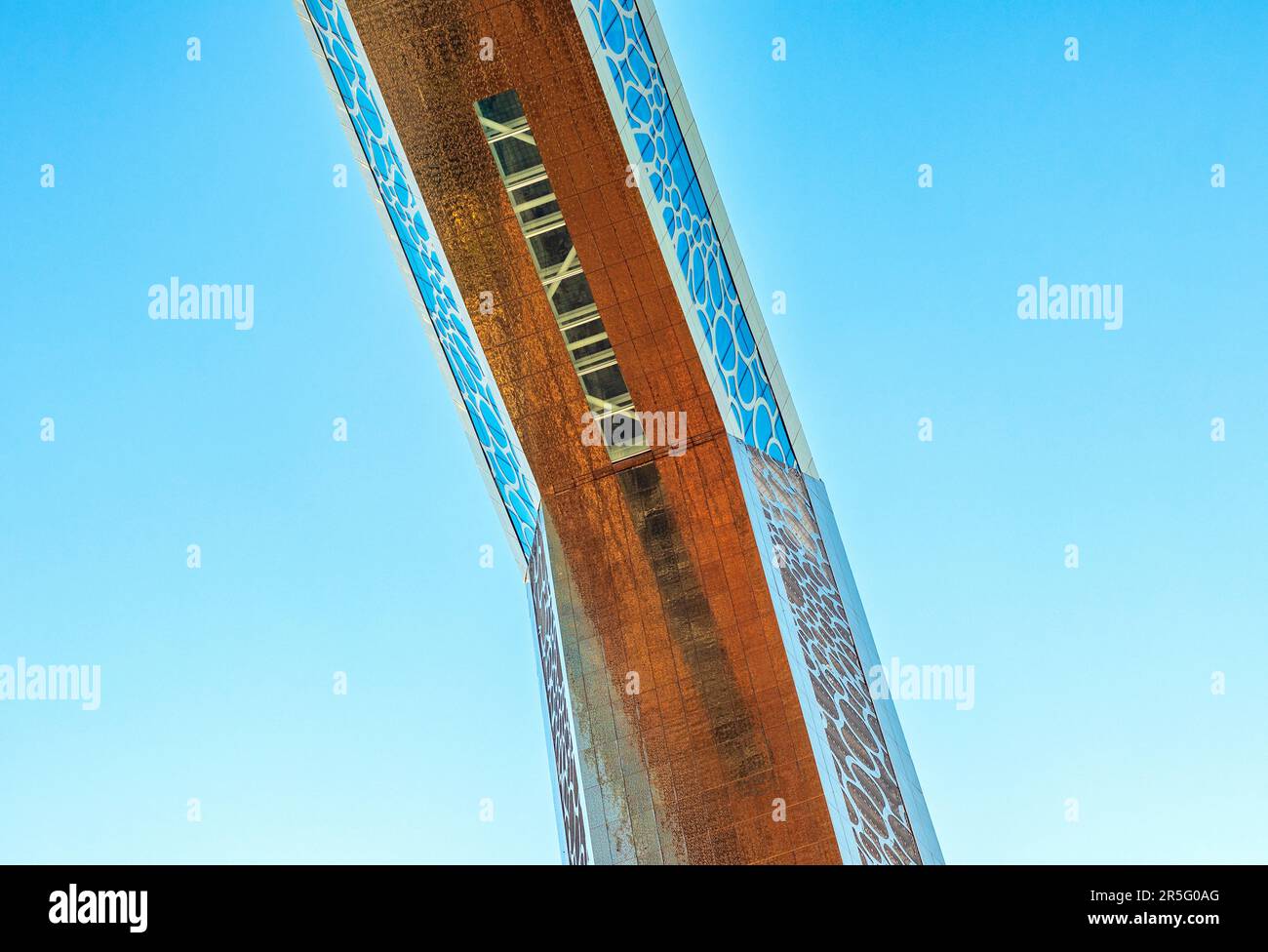 Dubai, UAE - 04.29.2023 Popular sightseeing and attraction building ...