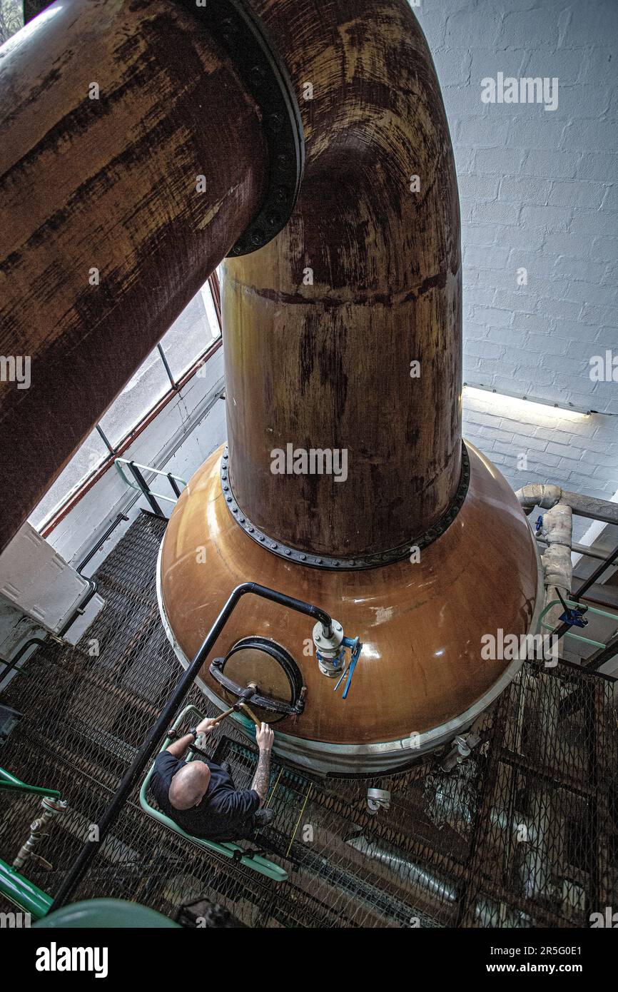 Tamnavulin whisky distillery, Ballindalloch, Banffshire, Scotland Stock ...