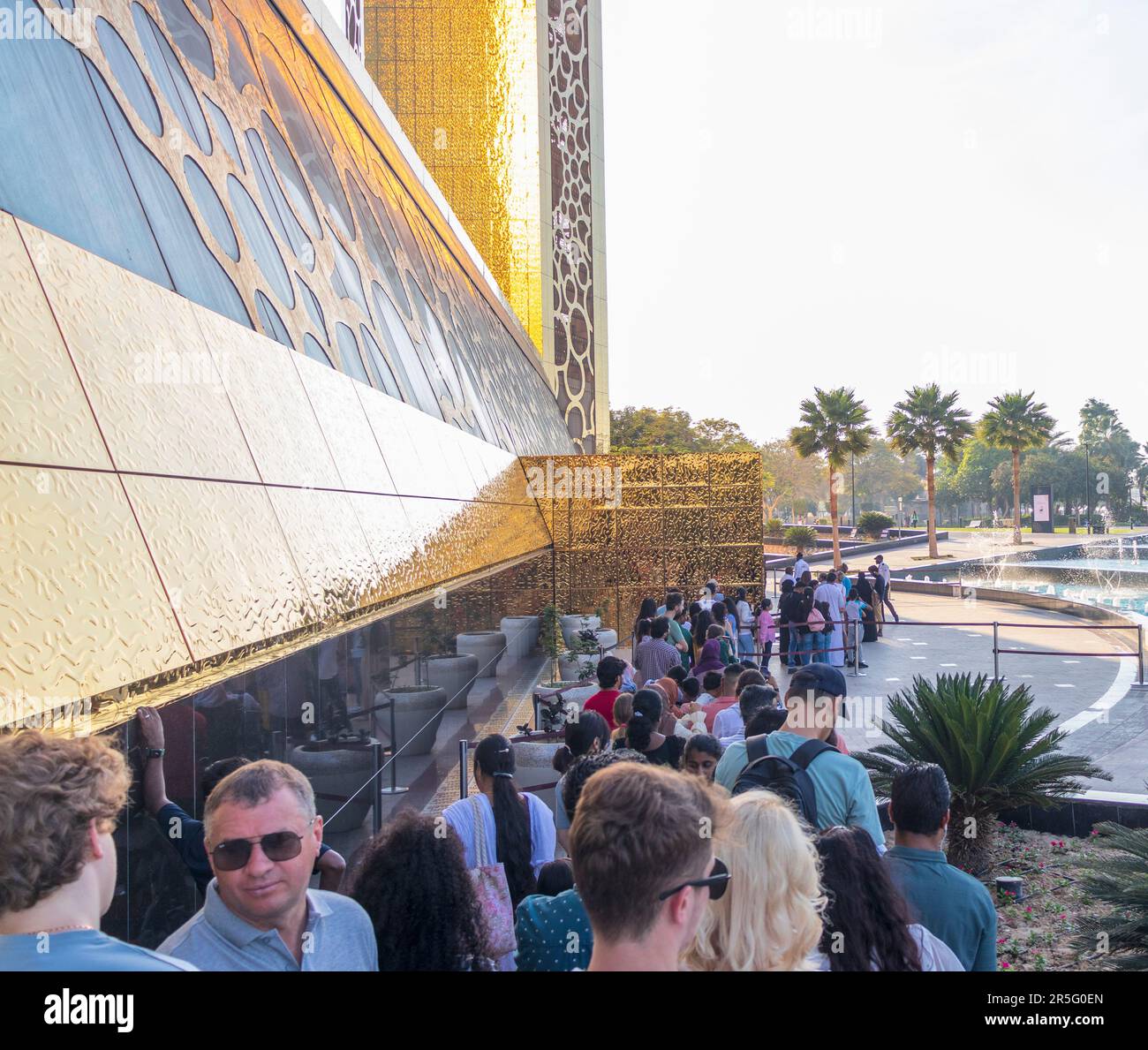 Dubai, UAE - 04.29.2023 Popular sightseeing and attraction building ...