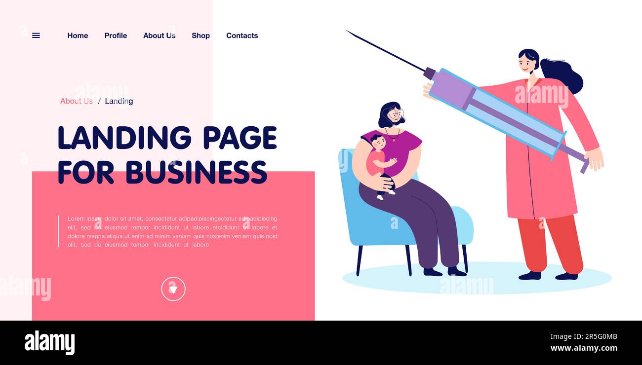 Doctor giving injection to child Stock Vector Image & Art - Alamy