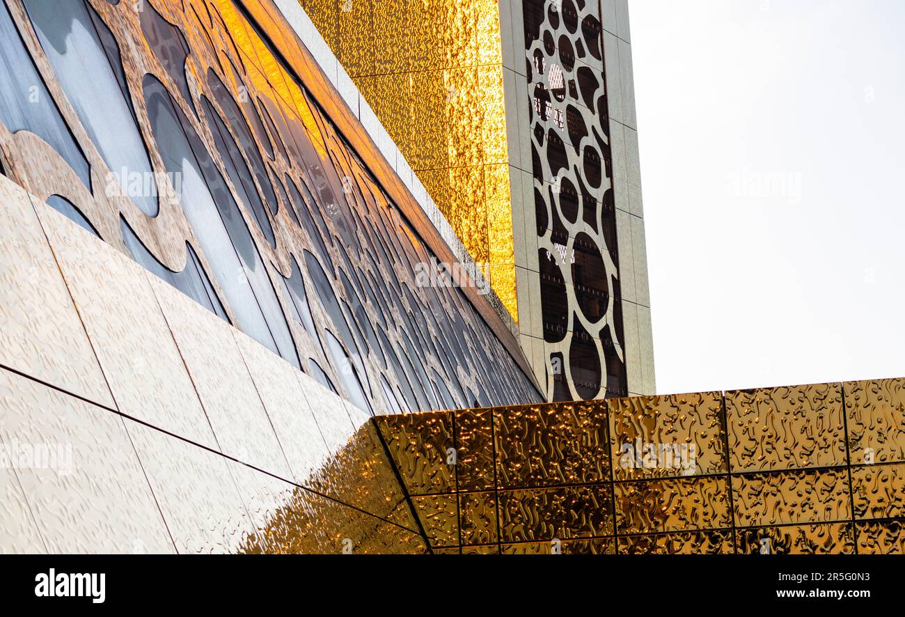 shot of the decorative golden plated wall Stock Photo - Alamy