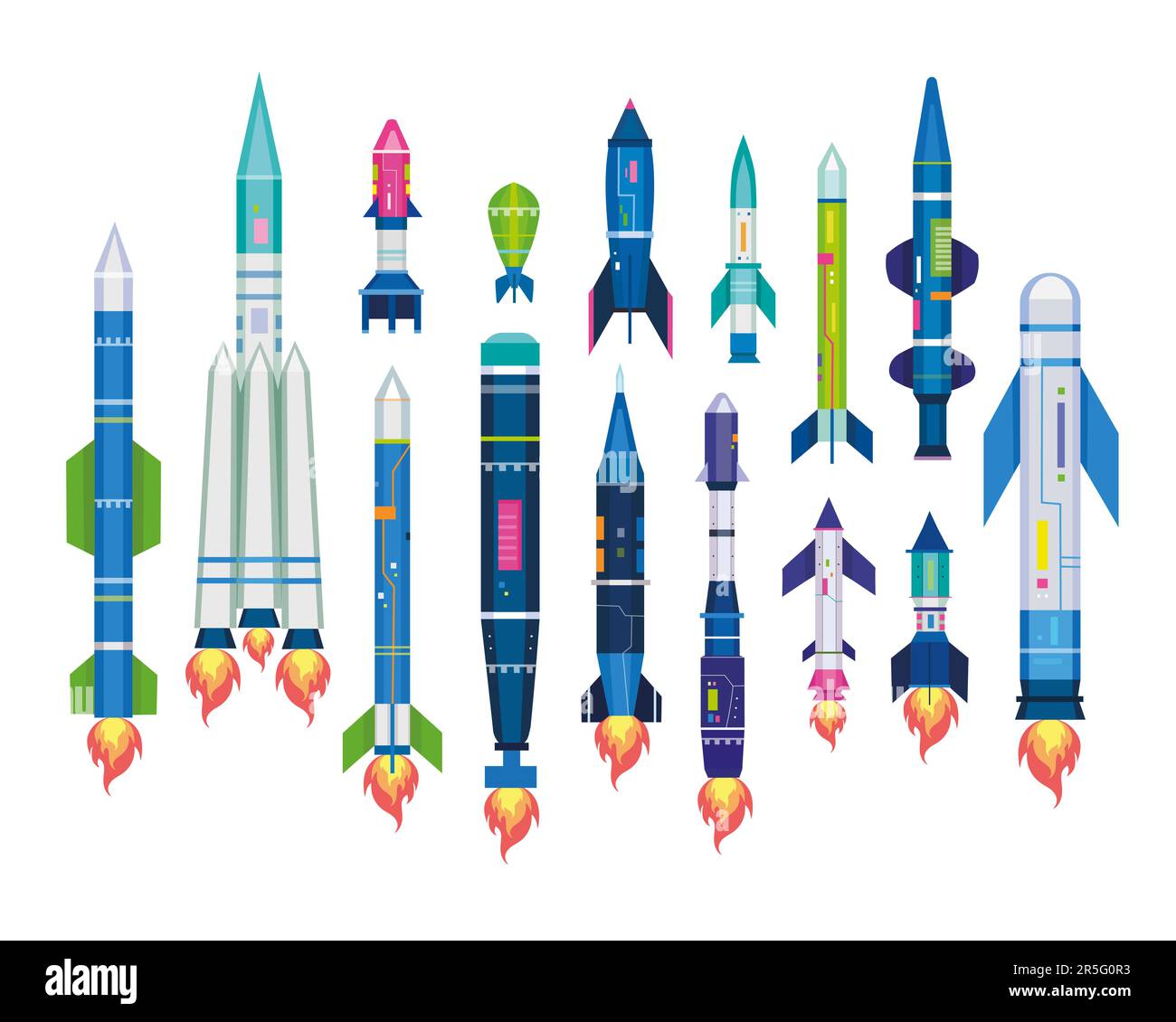 Ballistic missile rocket flight Cut Out Stock Images & Pictures - Alamy
