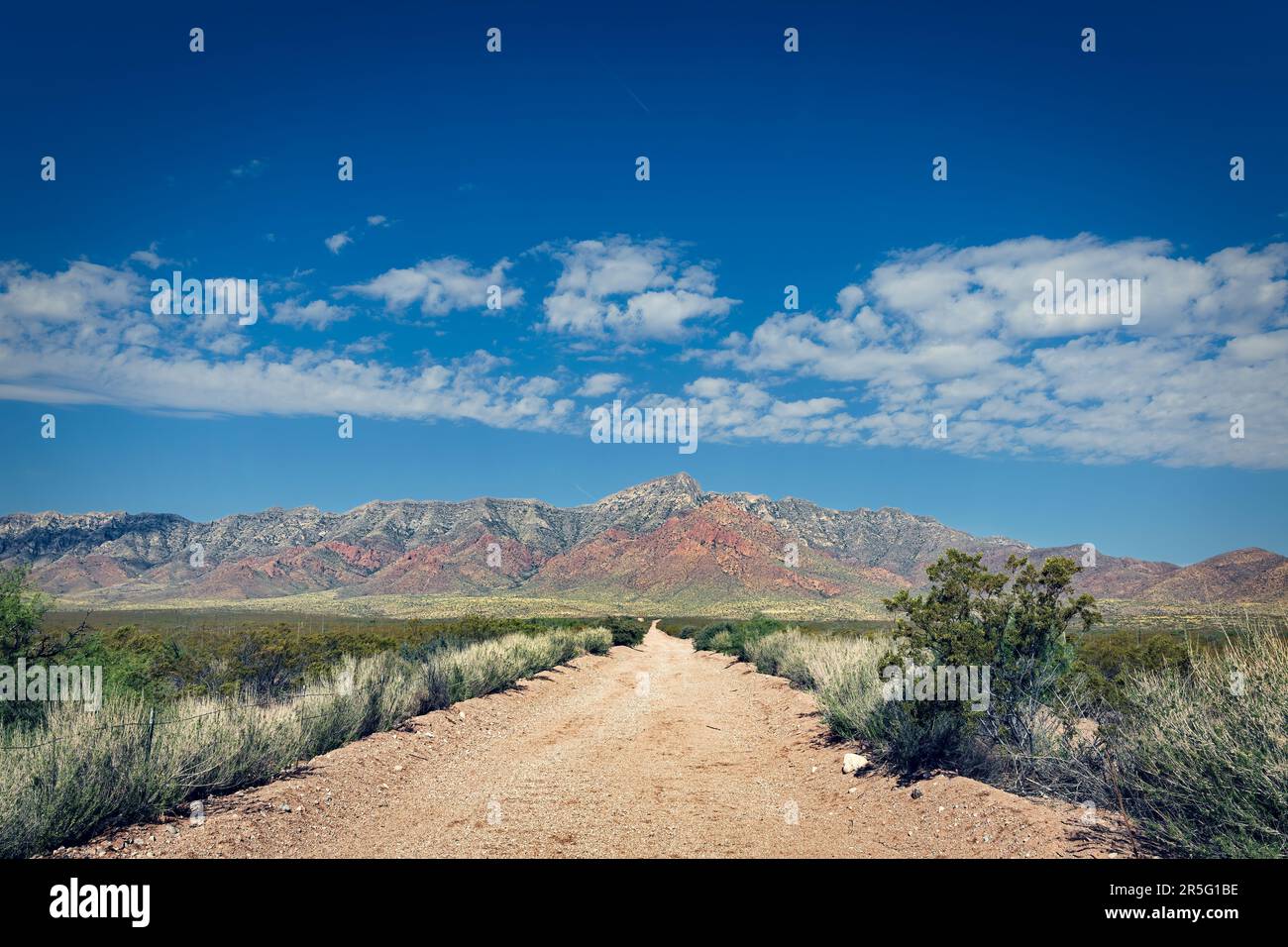 The Roundhouse Trailhead with the Franklin Mountains in the background ...