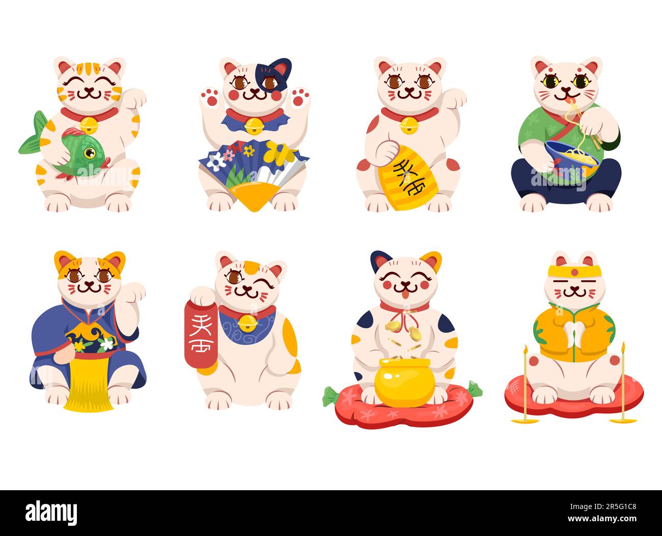 Maneki neko drawing Cut Out Stock Images & Pictures - Alamy