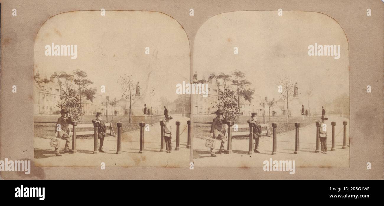 Victorian Stereoscope slide: Unknown scene Stock Photo - Alamy