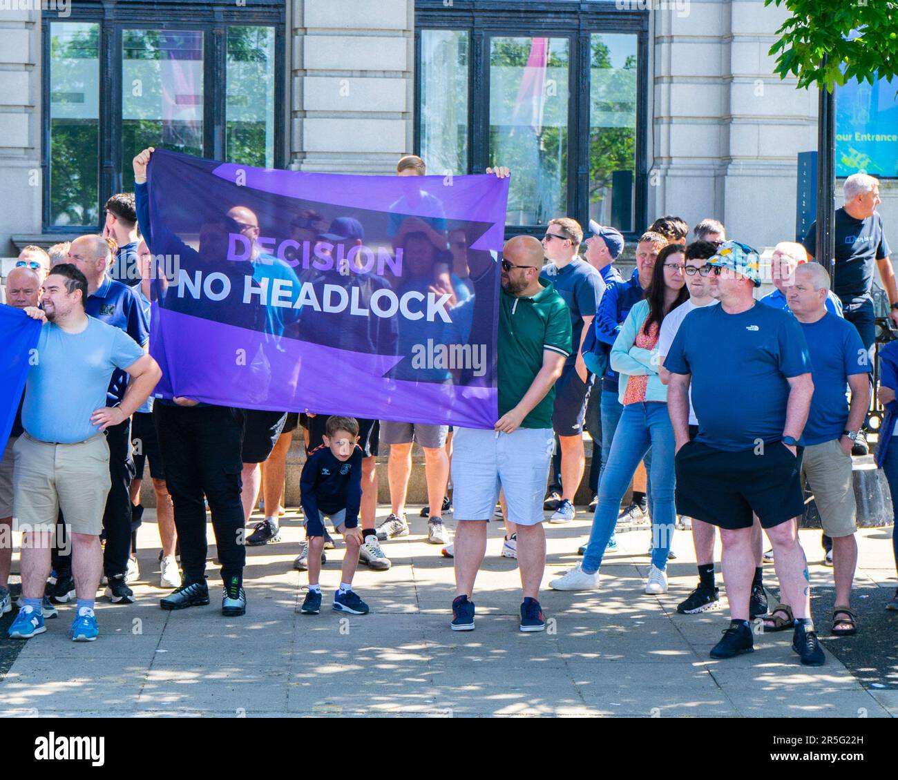Liverpool, UK. 03rd June, 2023. Everton football club supporters ...