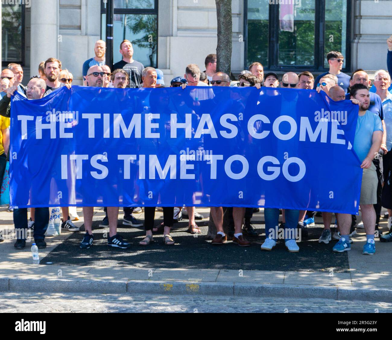 Liverpool, UK. 03rd June, 2023. Everton football club supporters ...