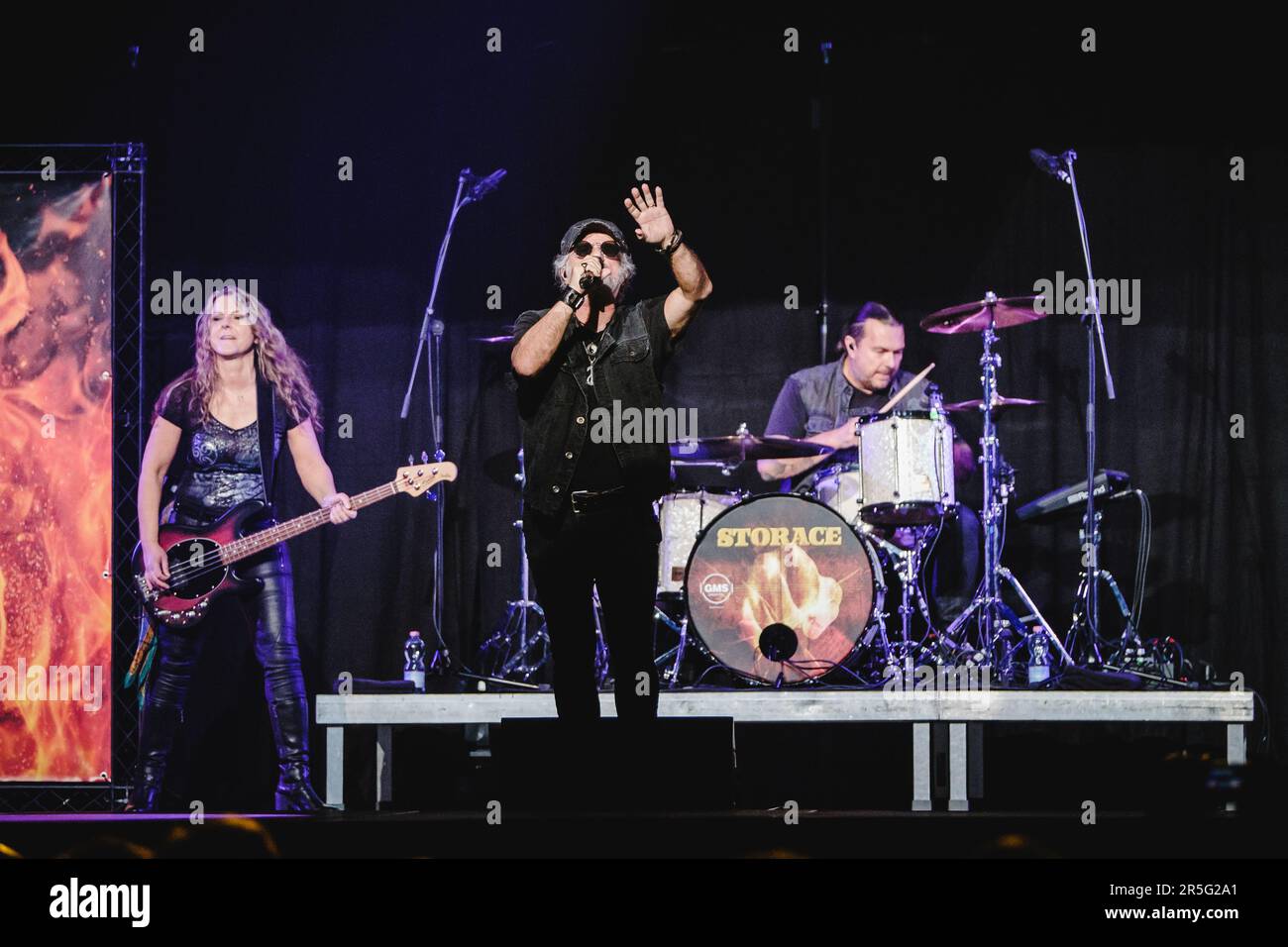 Zürich, Switzerland. 02nd June, 2023. The Swiss hard rock band Storace ...