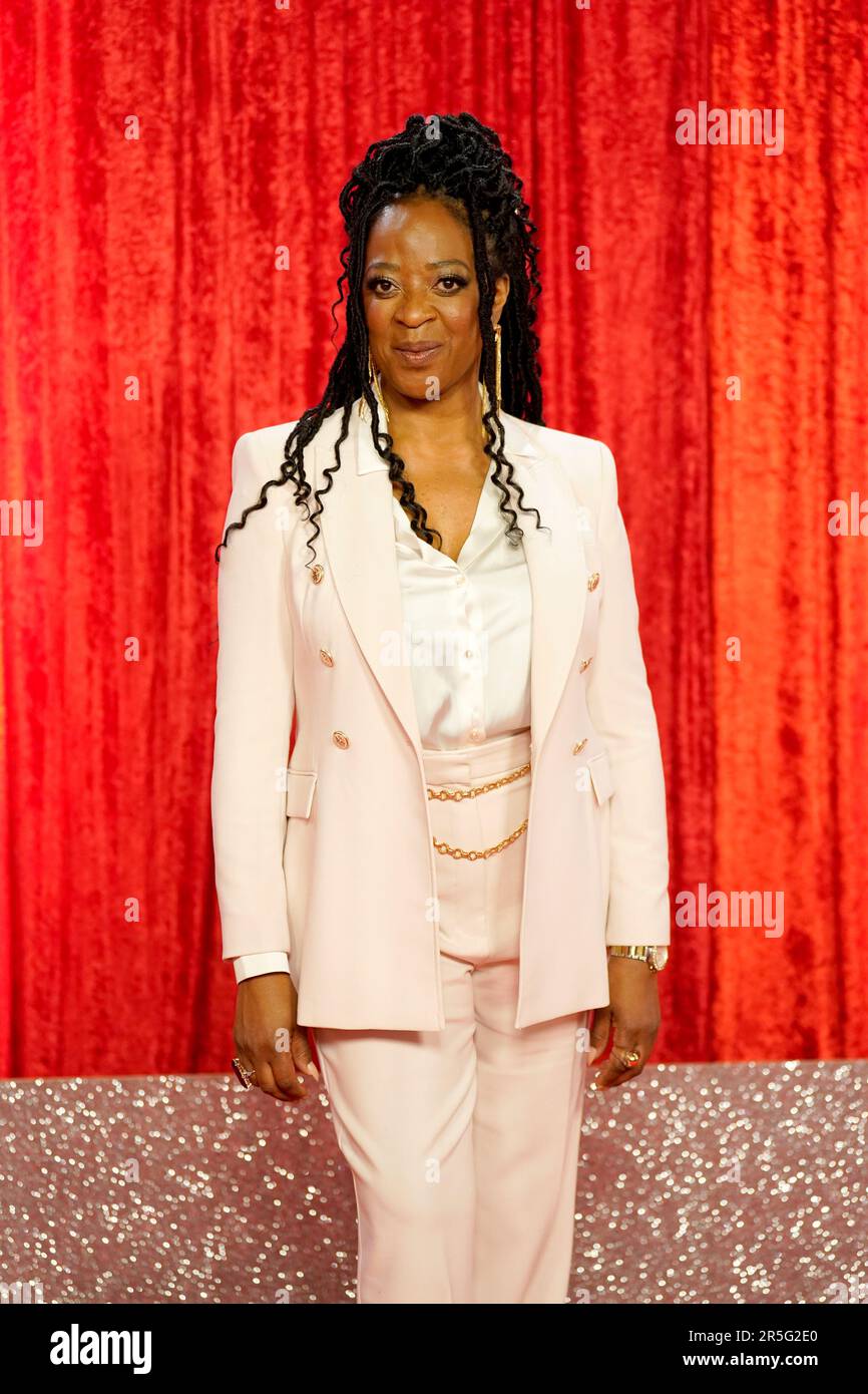 Dawn Hope attends the British Soap Awards 2023 at The Lowry Theatre in Salford. Picture date ...