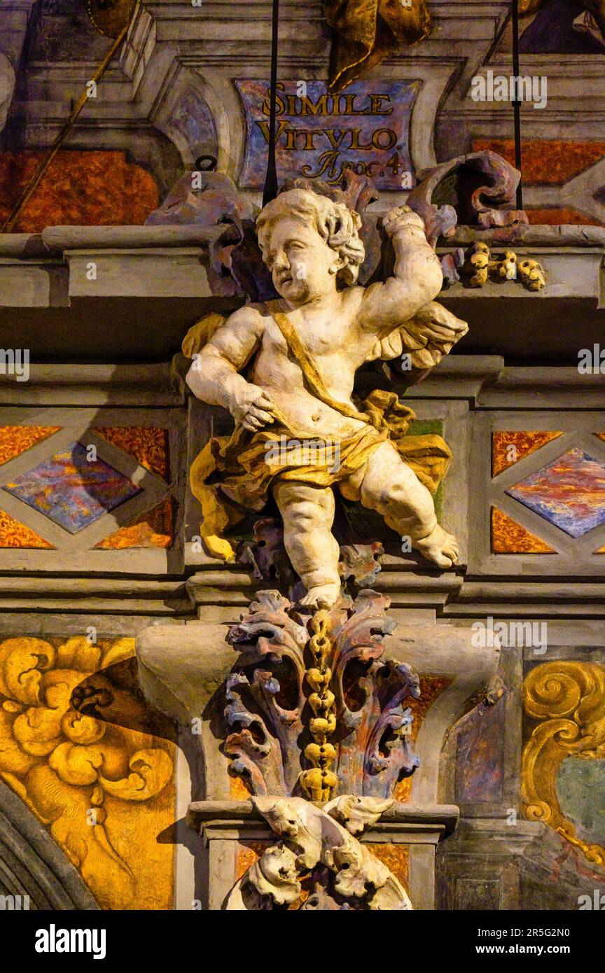 Valencia, Spain - July 16, 2023: Decoration sculpture. Church of San ...