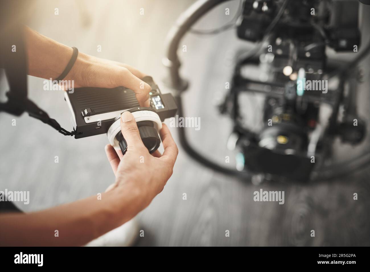 Always use the right equipment. Behind the scenes over the shoulder ...