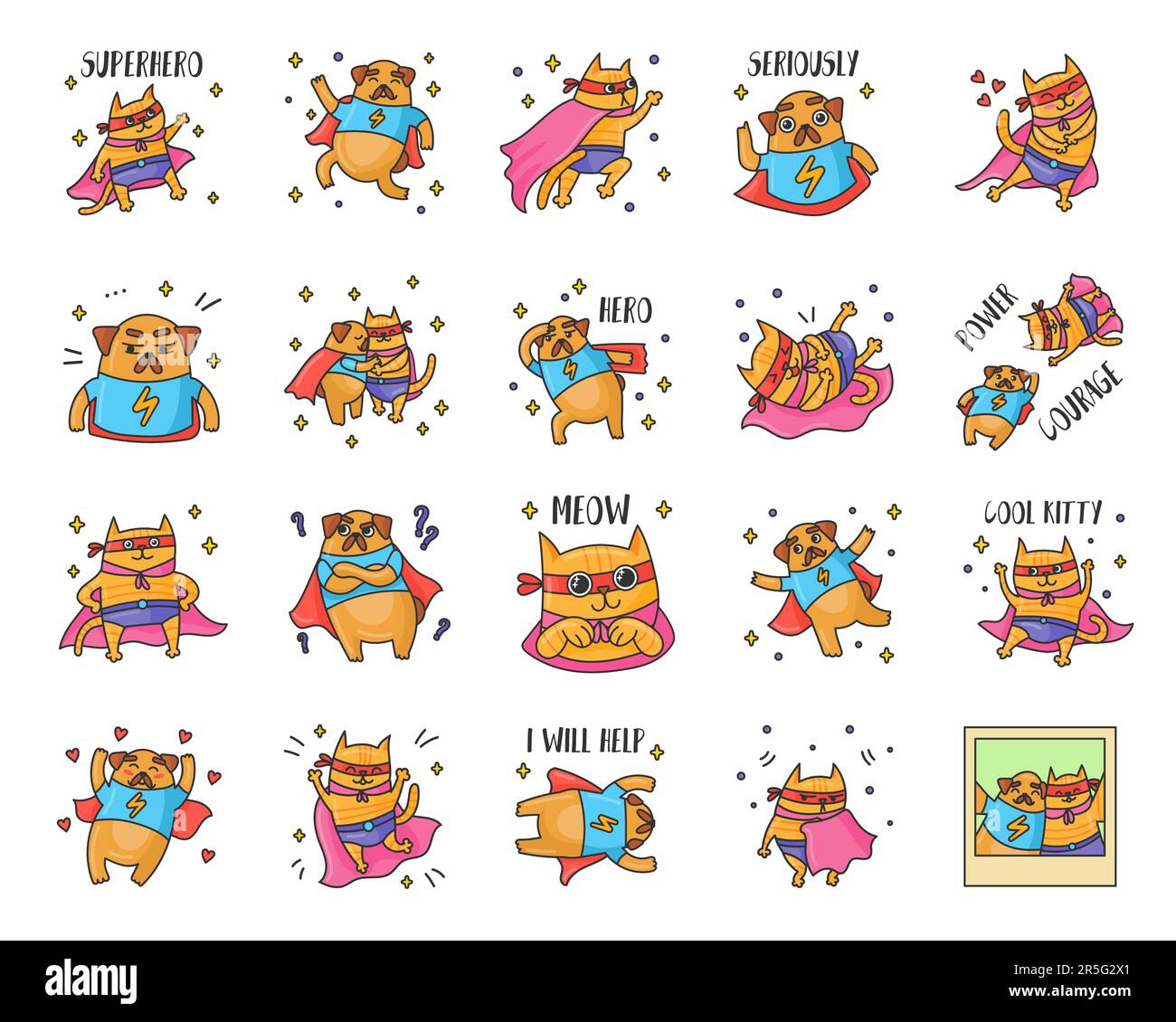 Hero set Cut Out Stock Images & Pictures - Alamy