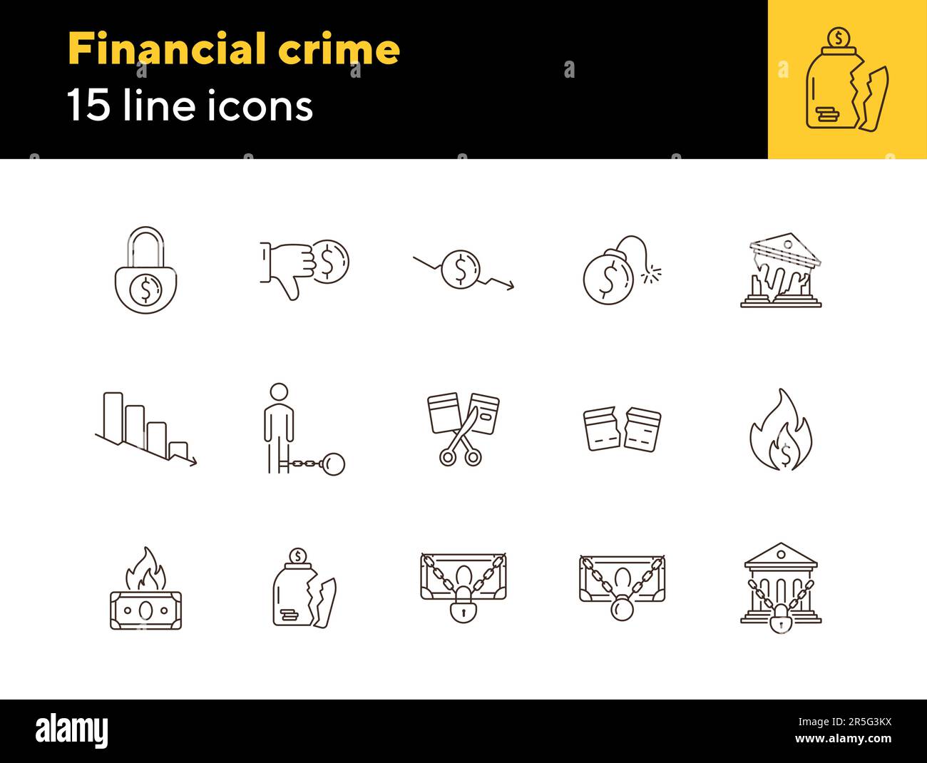 Economic crime Stock Vector Images - Alamy