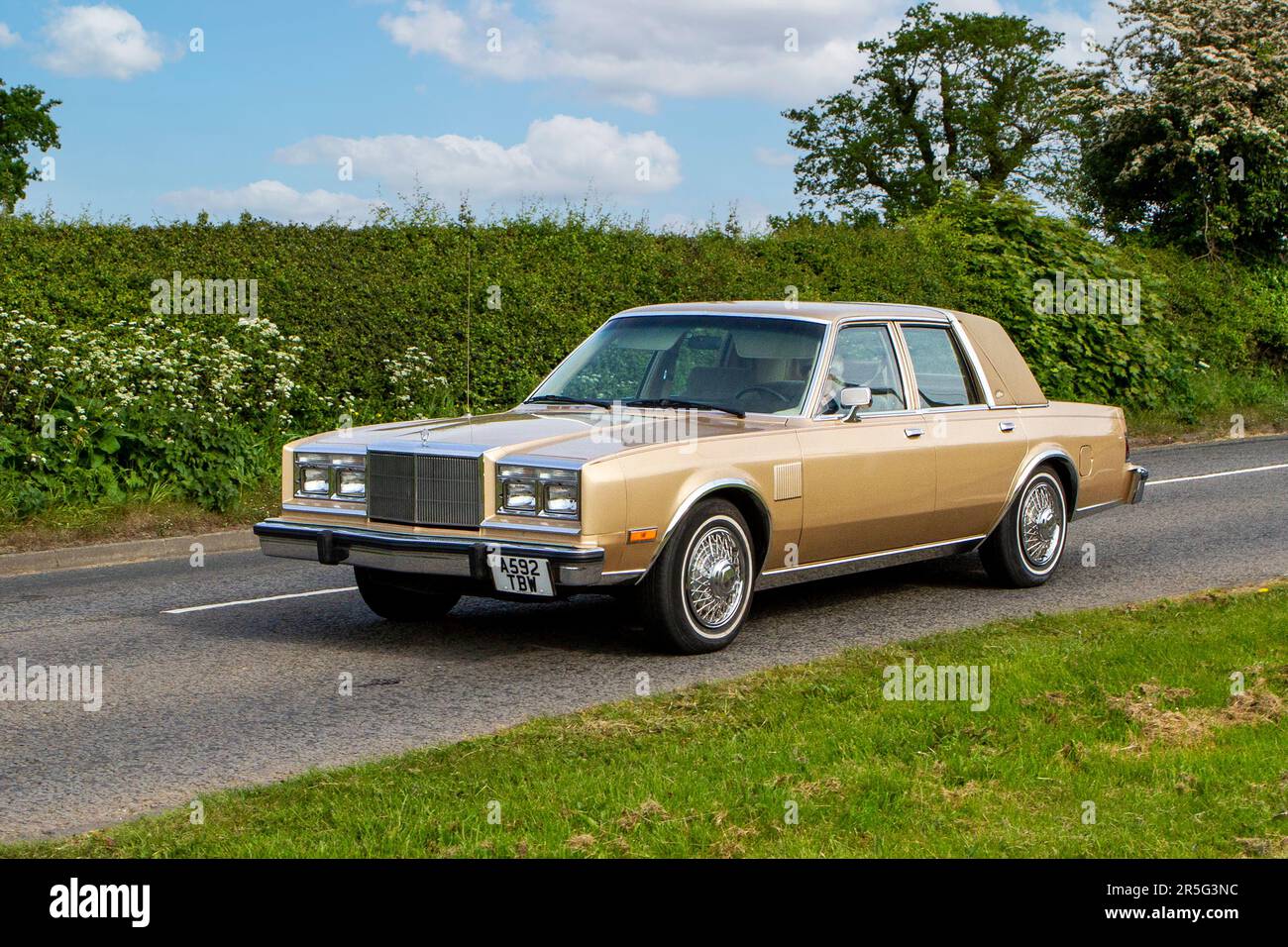 1984 80s eighties Gold Chrysler Classic vintage car, Yesteryear motors ...